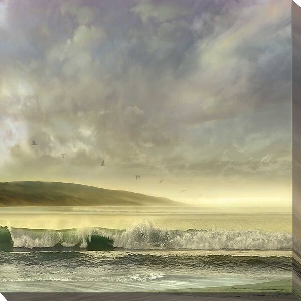 "Soft Horizon" by Mike Calascibetta Print on Canvas - gray - Bed Bath ...