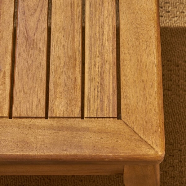 Grenada 8-piece Acacia Wood Sectional Chat Set by Christopher Knight ...