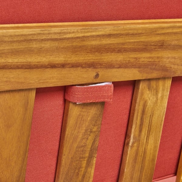 Grenada Outdoor Acacia Wood 9-seater Sectional Sofa Chat Set by ...