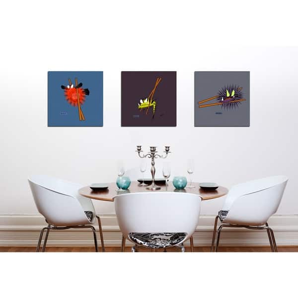 Epic Graffiti "Bad Sushi Series" Triptych by Chuck Wimmer, Giclee ...