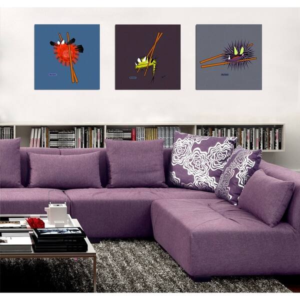 Epic Graffiti "Bad Sushi Series" Triptych by Chuck Wimmer, Giclee ...