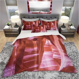 Designart 'Antelope Canyon Structures' Landscape Bedding Set - Duvet ...