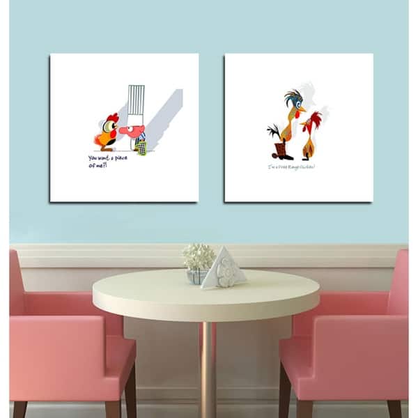 Epic Graffiti "Kitchen Chicken Series" Diptych by Chuck Wimmer, Giclee ...