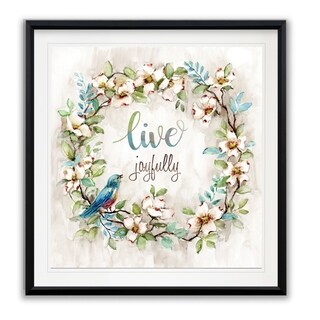 Live Joyfully -Framed Giclee Print - Bed Bath & Beyond - 24252596