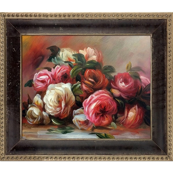 La Pastiche Pierre-Auguste Renoir 'Discarded Roses' Hand Painted Oil ...