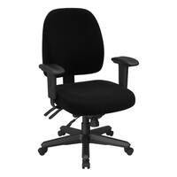 Dual-function Upholstered Cushioned Ergonomic Task Chair - On Sale ...