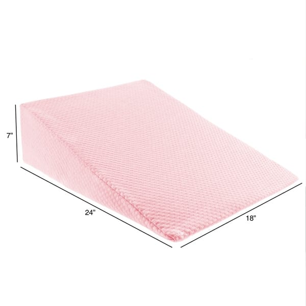 Wedge Memory Foam Pillow with Bamboo from Rayon Fiber Cover by Lavish ...