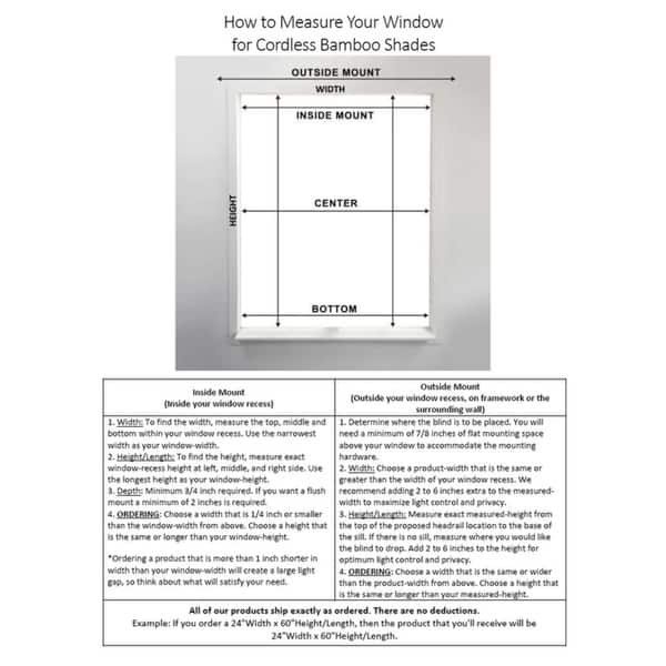 Arlo Blinds Dali Native Cordless Lift Bamboo Shades - On Sale - Bed ...