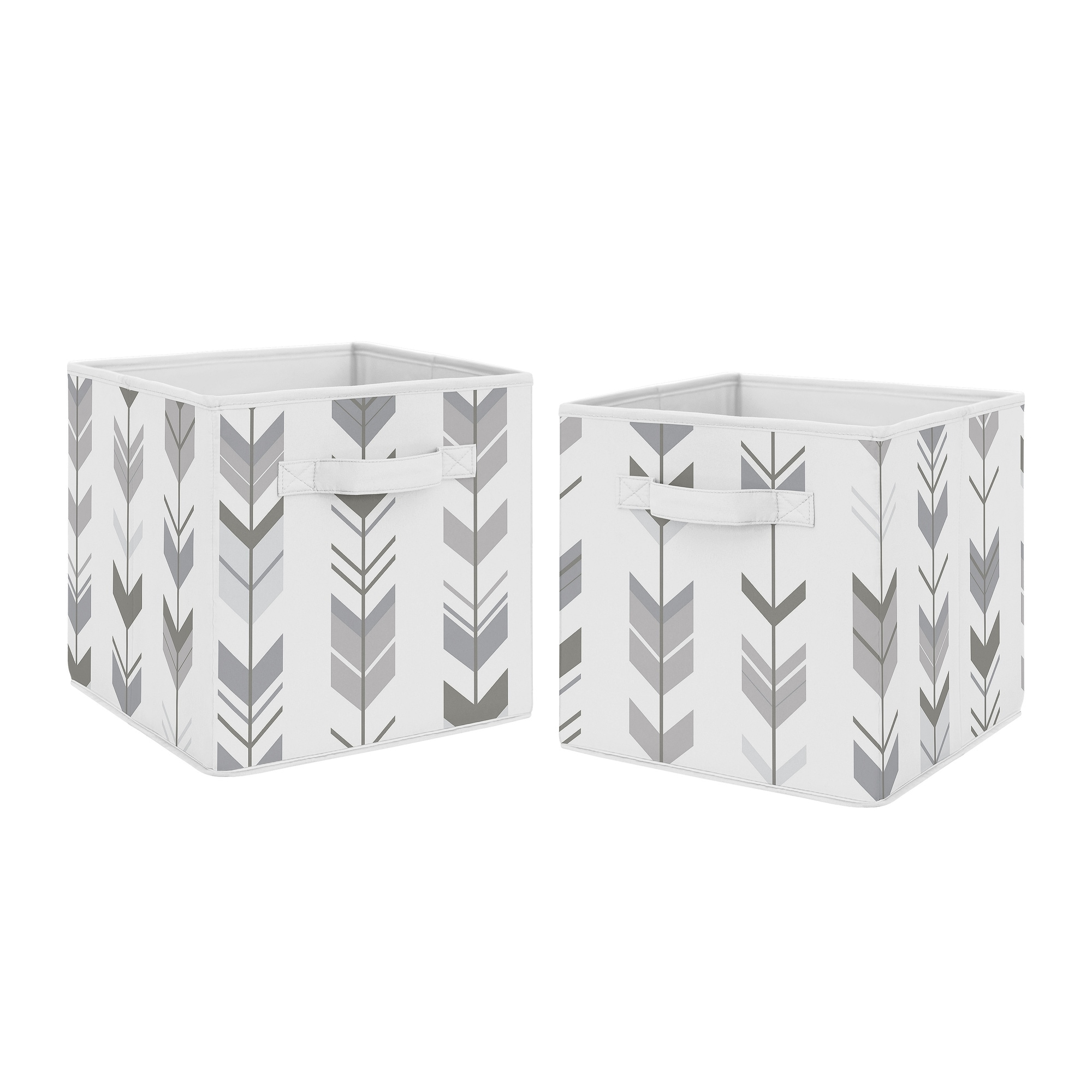 Sweet Jojo Designs Black and White Fox Collection Storage Bins (Set of ...