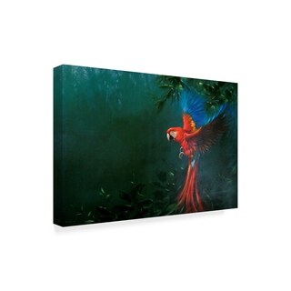 Michael Jackson 'Scarlet Macaw 2' Canvas Art - Bed Bath & Beyond - 24310914