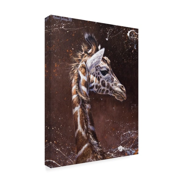 Michael Jackson 'Giraffe Portrait Centered' Canva - Bed Bath & Beyond ...