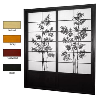 Handmade Bamboo Tree Shoji Sliding Door Kit (China) - Bed Bath & Beyond ...