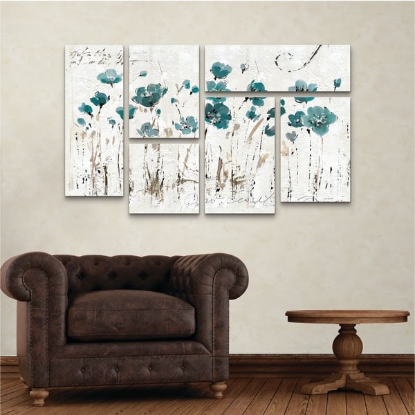 Lisa Audit 'Abstract Balance Vi Blue' Multi Panel Art Set 6 Piece - Bed ...
