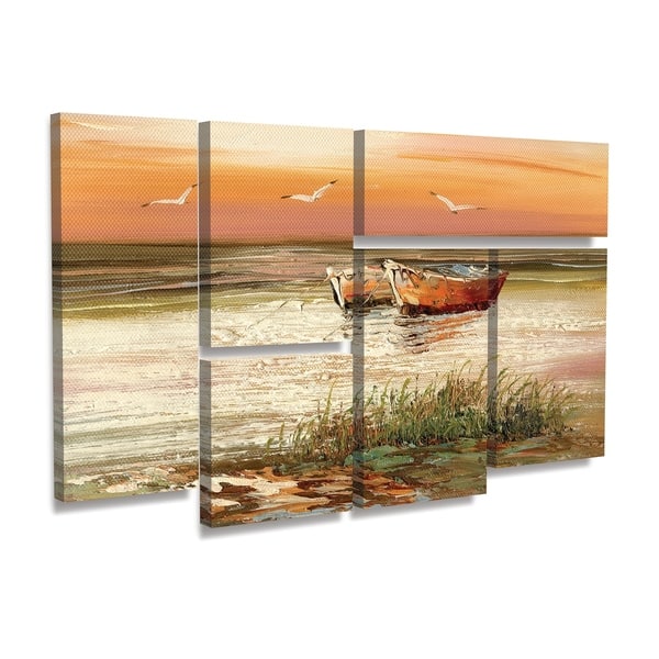 Rio 'Florida Sunset' Multi Panel Art Set 6 Piece - Bed Bath & Beyond ...