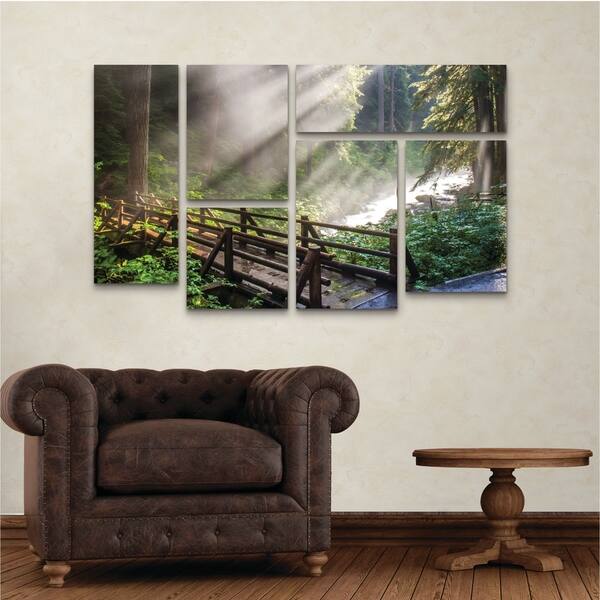Pierre Leclerc 'Forest Sunlight' Multi Panel Art Set 6 Piece - Bed Bath ...