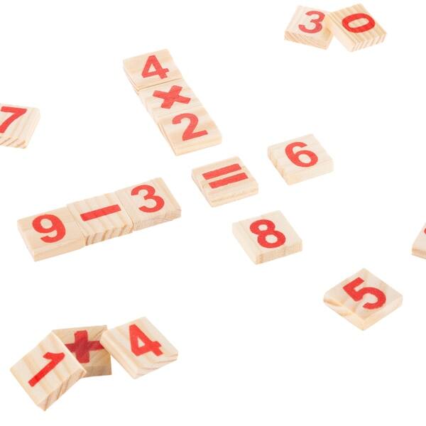 Montessori Math Manipulatives Number Tiles and Colorful Sticks by Hey ...