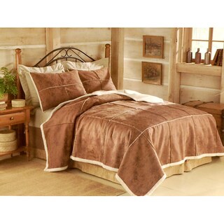 Columbia Hart Mountain Brown Microsuede Comforter - Bed Bath & Beyond - 2533637