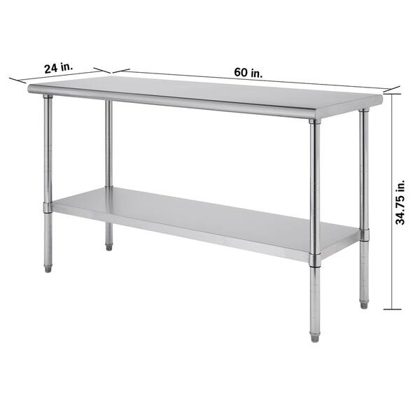 TRINITY PRO EcoStorage? NSF Stainless Steel Table - Overstock - 25418451