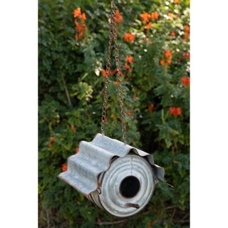 Alpine Metal Tin Can Birdhouse, 7 Inch Tall - Bed Bath & Beyond - 25436993
