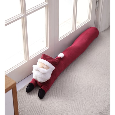 Asher Home Santa Claus Draft Guard - Red - Overstock - 25446690