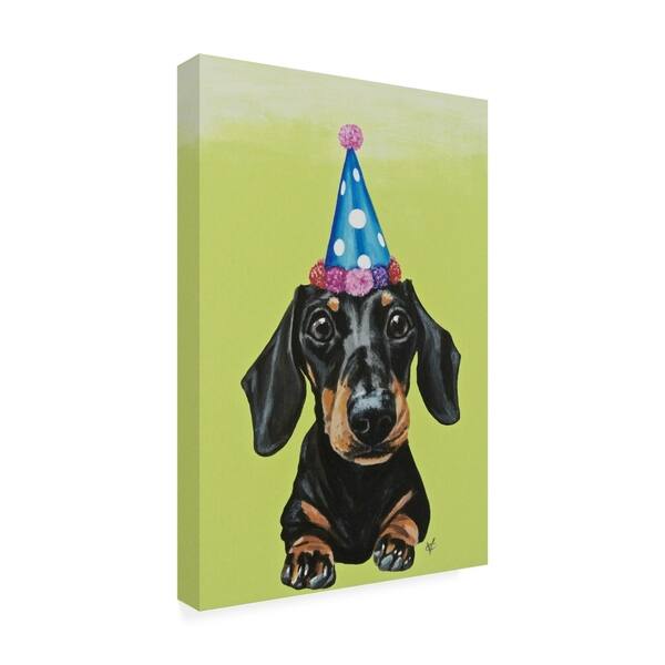 Victoria Coleman 'Party Dog Iii' Canvas Art - Bed Bath & Beyond - 25450387