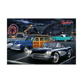 Helen Flint 'Diners And Cars Iii' Canvas Art - Bed Bath & Beyond - 25450448