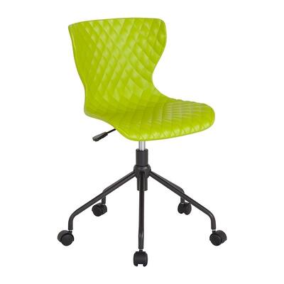 Offex Contemporary Design Curved Back Plastic Office Task Chair ...