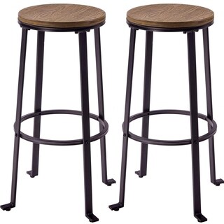 Harper & Bright Designs 30-inch Bar Stools Dining Room Chairs( Set of 2 ...