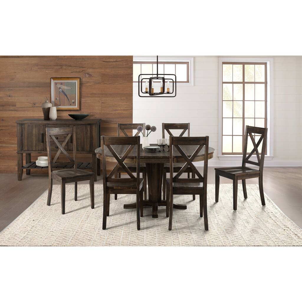 Simply Solid Clark Solid Wood 7-piece Dining Collection - Overstock ...