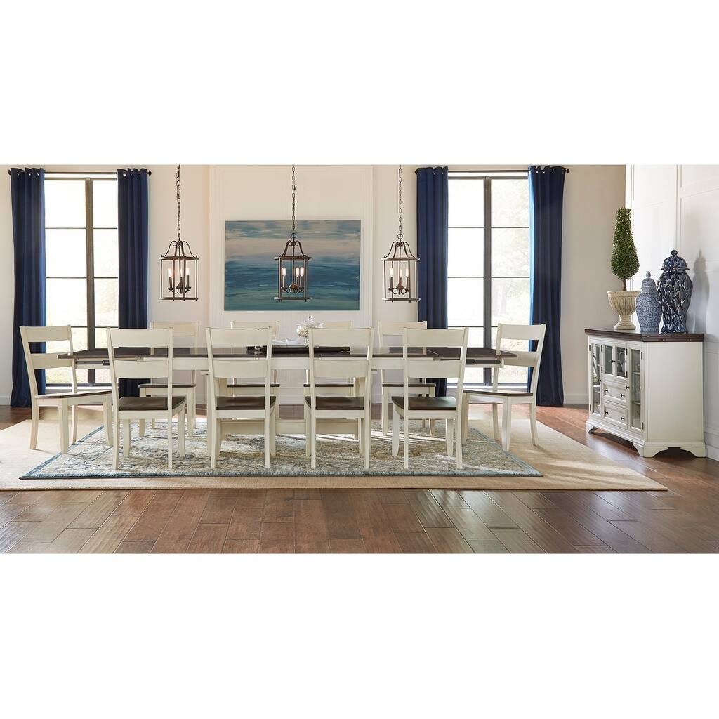 Simply Solid Cache Solid Wood 14-piece Dining Collection - Overstock ...