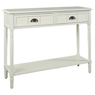 Goverton White Console Sofa Table - Bed Bath & Beyond - 25489435