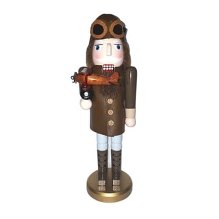 Santa's Workshop 14" Aviator Nutcracker - 14 - Bed Bath & Beyond - 25534508