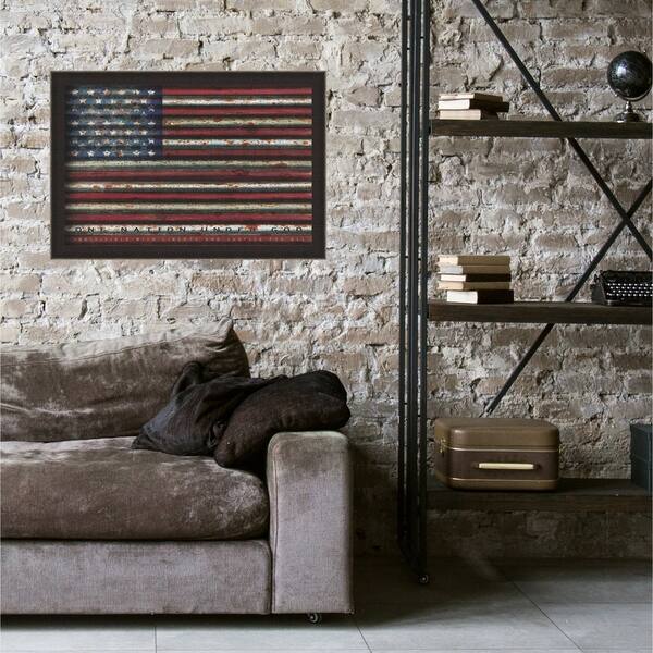 One Nation Flag Framed Print - Red - Bed Bath & Beyond - 25558339