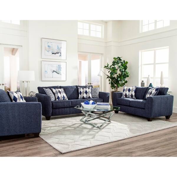 SofaTrendz Frisco Denim Sofa & Loveseat 2-pc Set - Bed Bath & Beyond ...