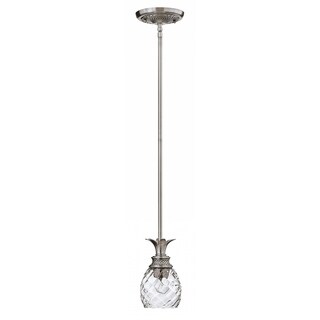 Hinkley Plantation 1-Light Mini Pendant in Polished Antique Nickel ...