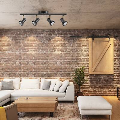 Melo 4-Light Dark Bronze Track Lighting, Bulbs Included - Overstock ...