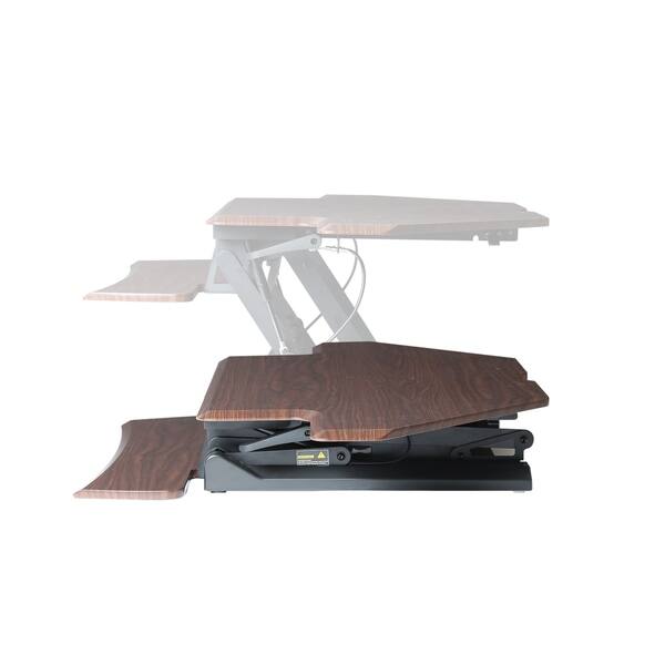 AIRLIFT 43 in Corner Height Adjustable Standing Desk Converter Cubicle ...