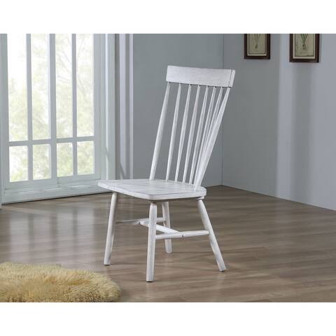 ACME Adriel Side Chair (Set of 2) in Antique White - Overstock - 25577082