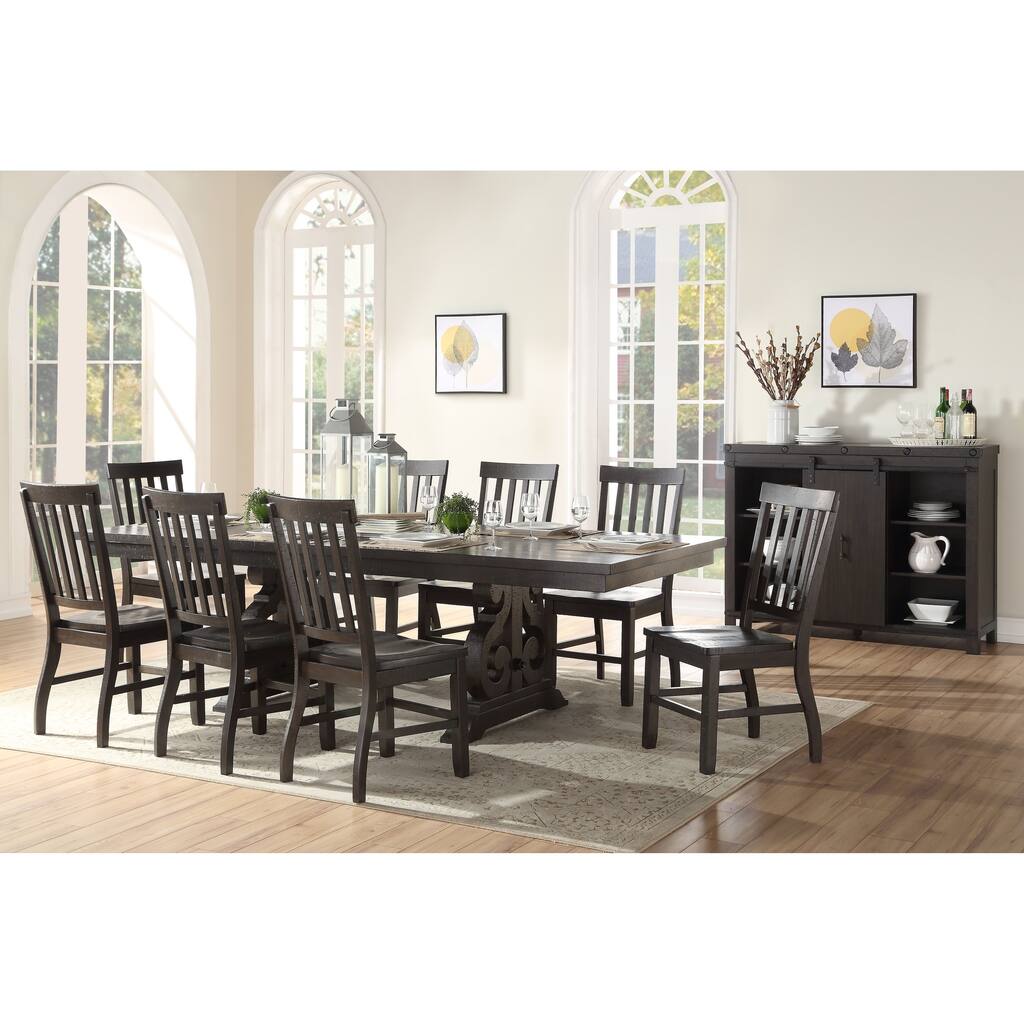ACME Maisha Dining Table in Rustic Walnut - Overstock - 25577289