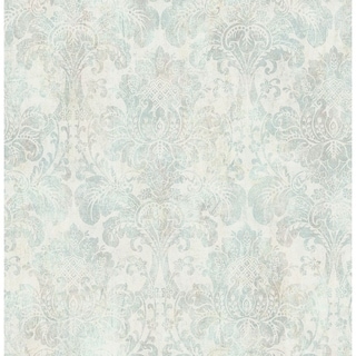 Distressed Damask Wallpaper - Bed Bath & Beyond - 25580392