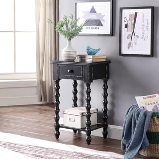 1-drawer Beaded Legs End Table - Bed Bath & Beyond - 25581318