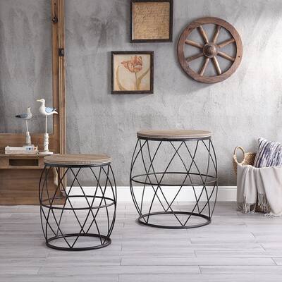Ripley Natural and Rustic Tables (Set of 2) - Overstock - 25581337