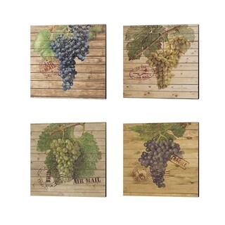 Nobleworks Inc. 'Grape Crate' Canvas Art (Set of 4) - Bed Bath & Beyond ...