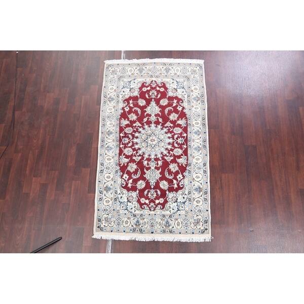 Classical Handmade Nain Isfahan Persian Traditional Wool Area Rug - 6'7 ...