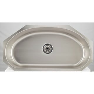 35.5-in. W CSA Approved Chrome Kitchen Sink With Stainless Steel Finish ...