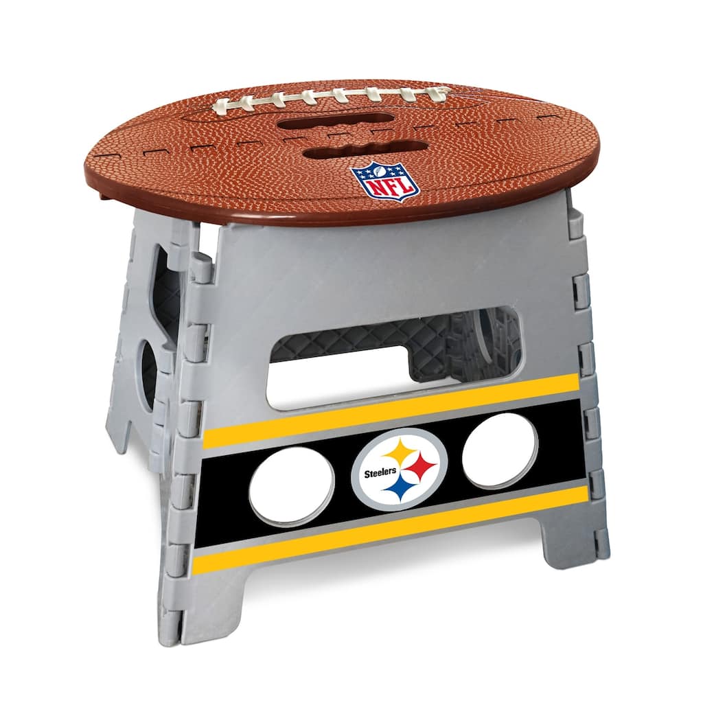 NFL - Pittsburgh Steelers Folding Step Stool 14"x13" - Overstock - 25607364