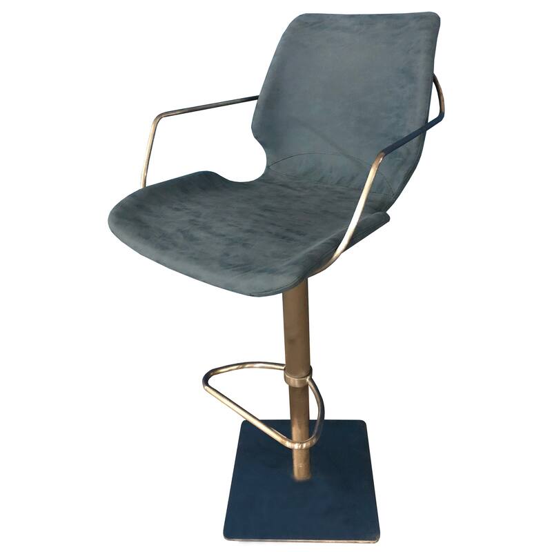 Stainless Steel Bar Stool Adjustable Height 29"-35" Malta Topaz ...