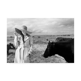 Mikhail Potapov 'Hiding From A Cow' Canvas Art - Bed Bath & Beyond ...