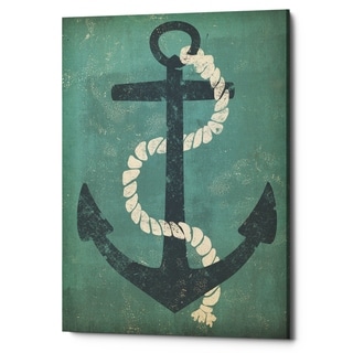 Epic Graffiti 'Nautical Anchor Vertical Blue' by Ryan Fowler, Giclee ...