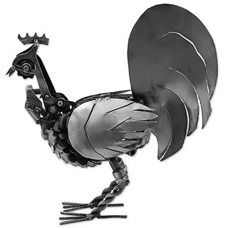 Handmade Mechanical Rooster Recycled Auto Part Sculpture (Mexico) - Bed ...